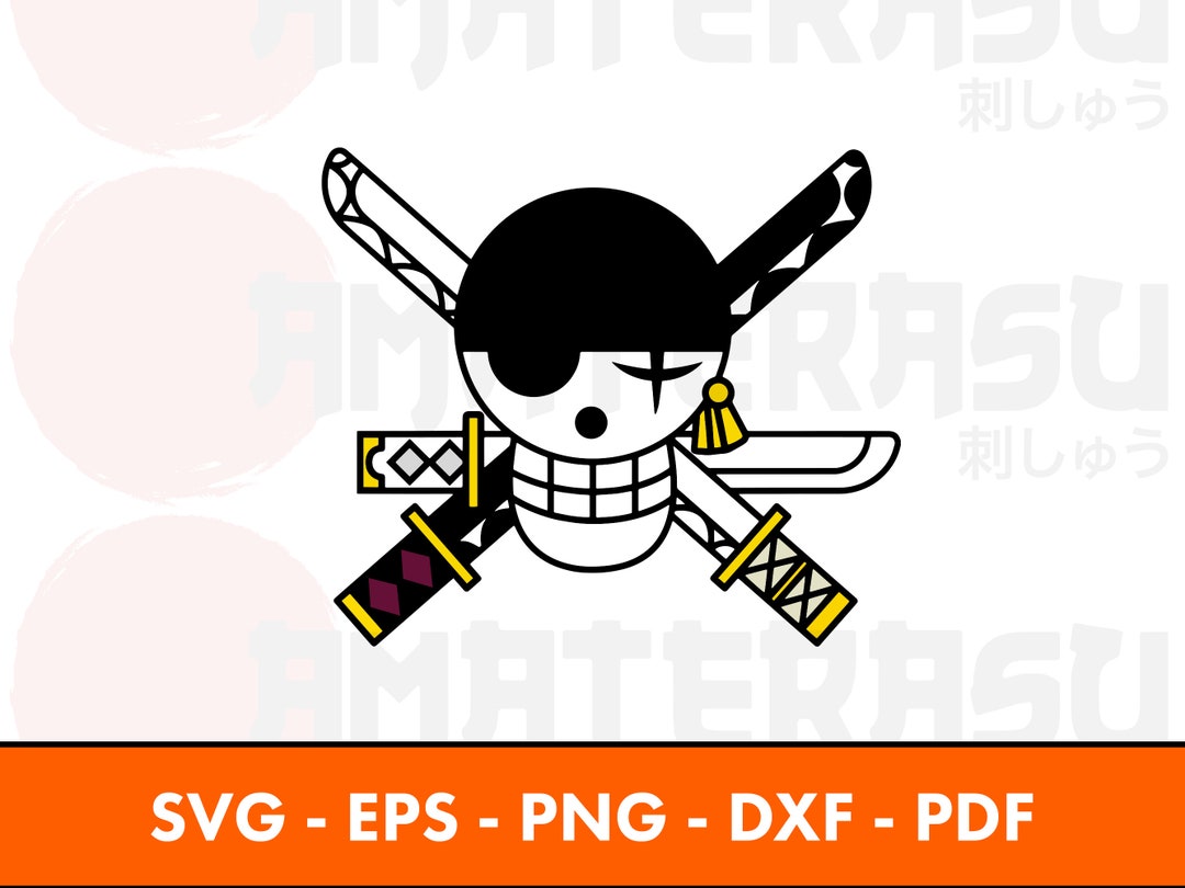 One Piece Zoro Roronoa Digital Download in SVG PNG PDF Eps - Etsy
