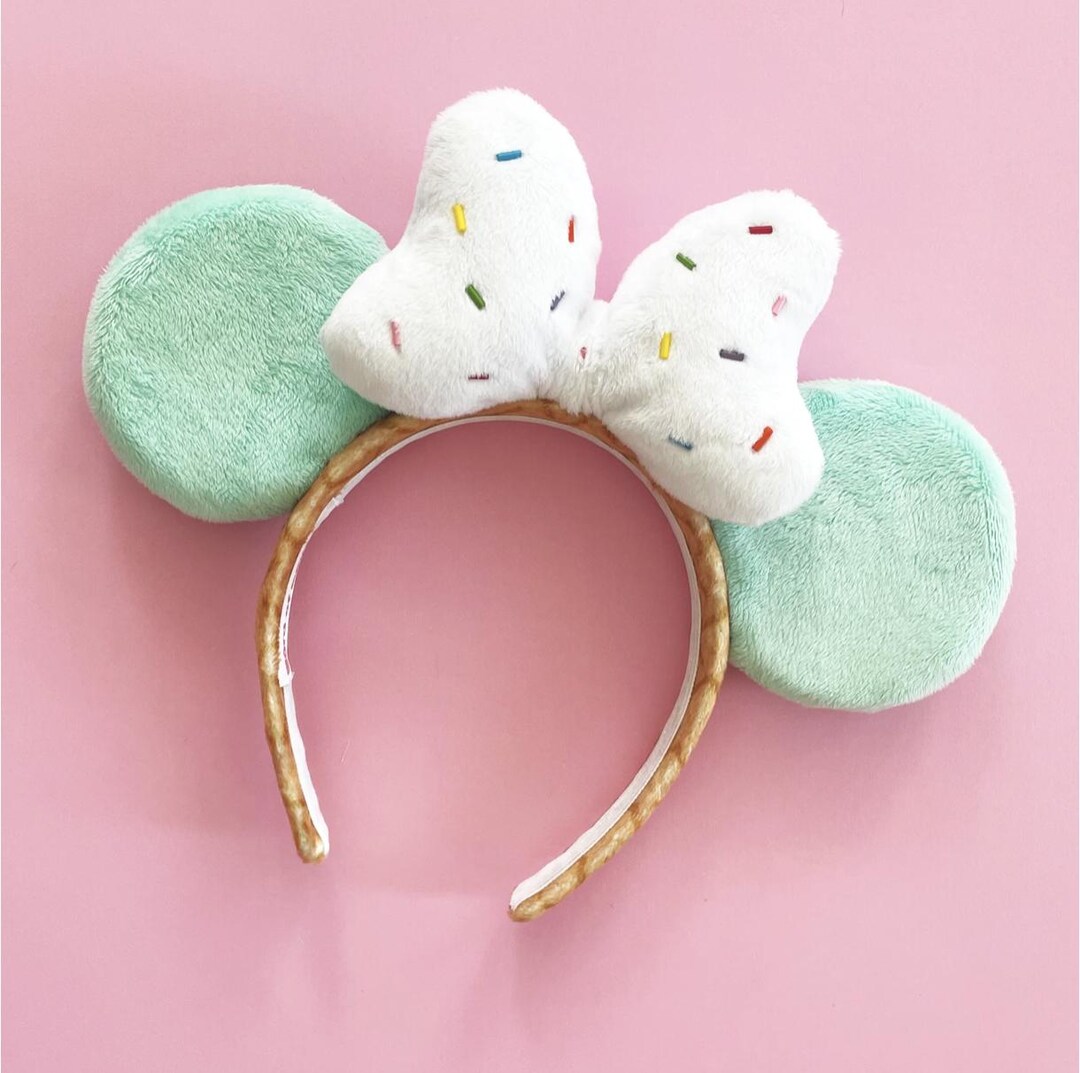 Mint Ice Cream Cone Mouse Ears - Etsy