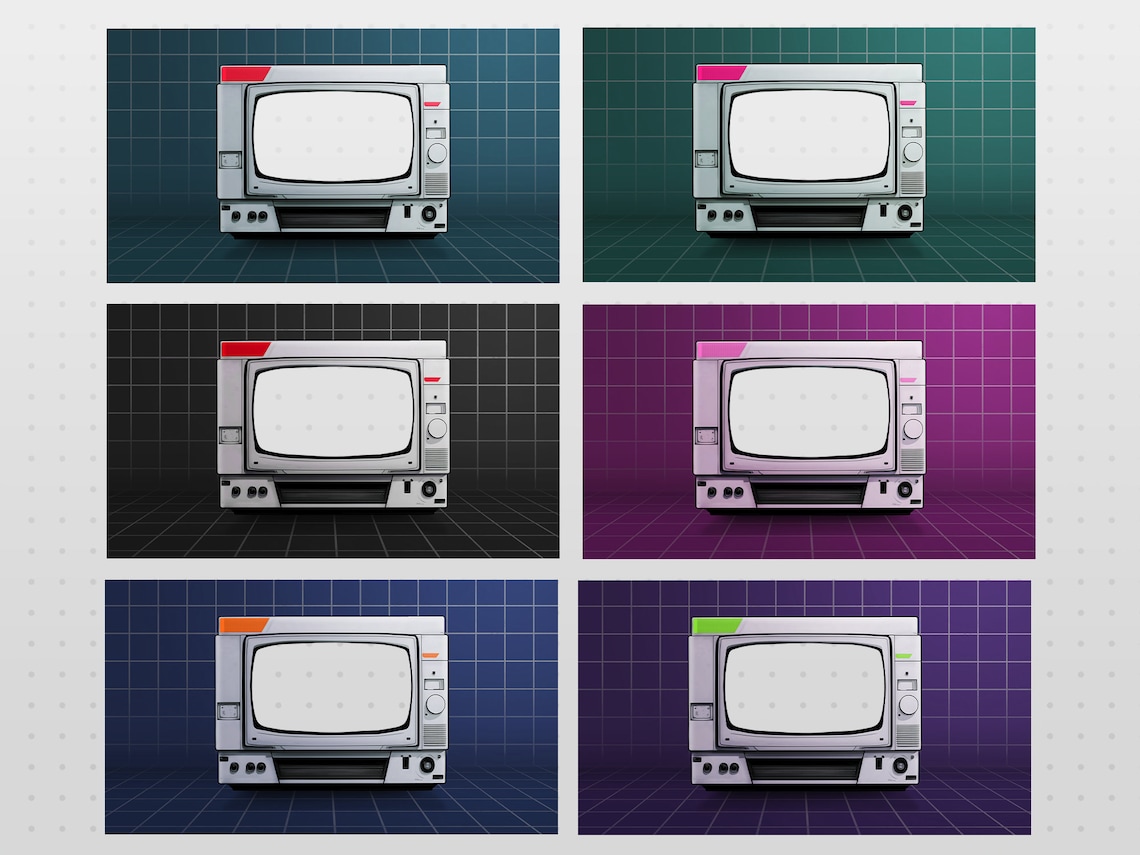 8K+ Retro CRT TV Transparent Stream Overlay - Etsy
