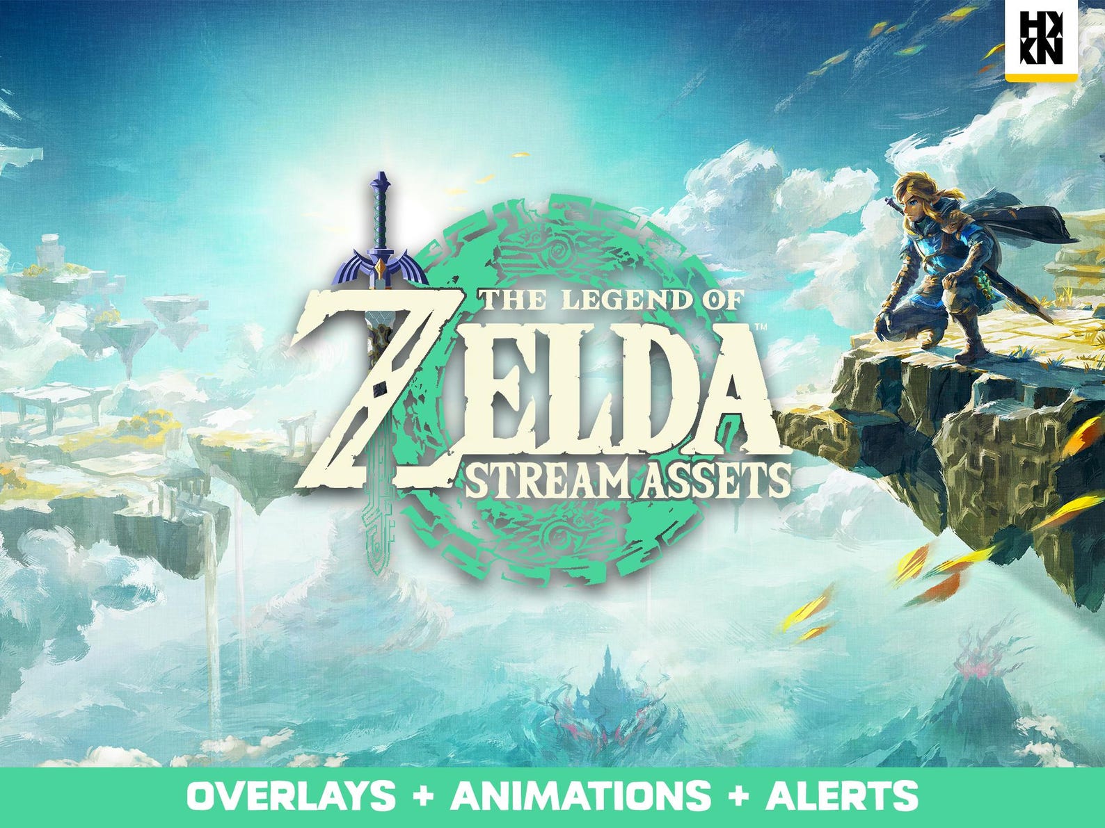 Stream Asset Overlay + Twitch Alerts | Zelda Breath of the Wild BOTW ...