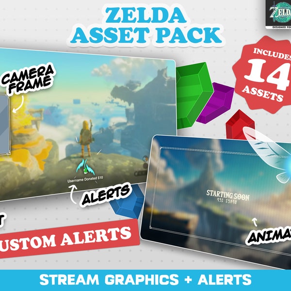 Zelda Twitch Overlay - Etsy
