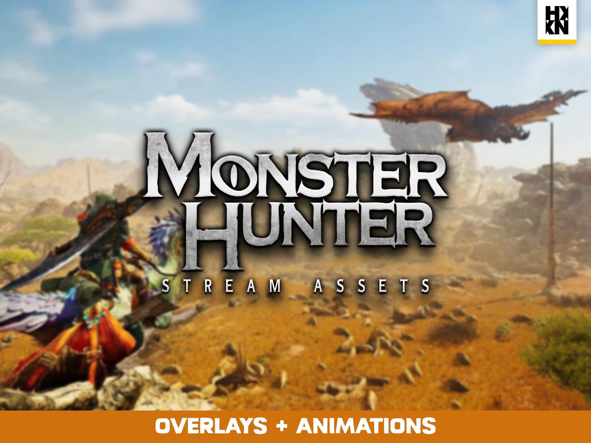Monster Hunter Stream Overlays + Animations - Etsy