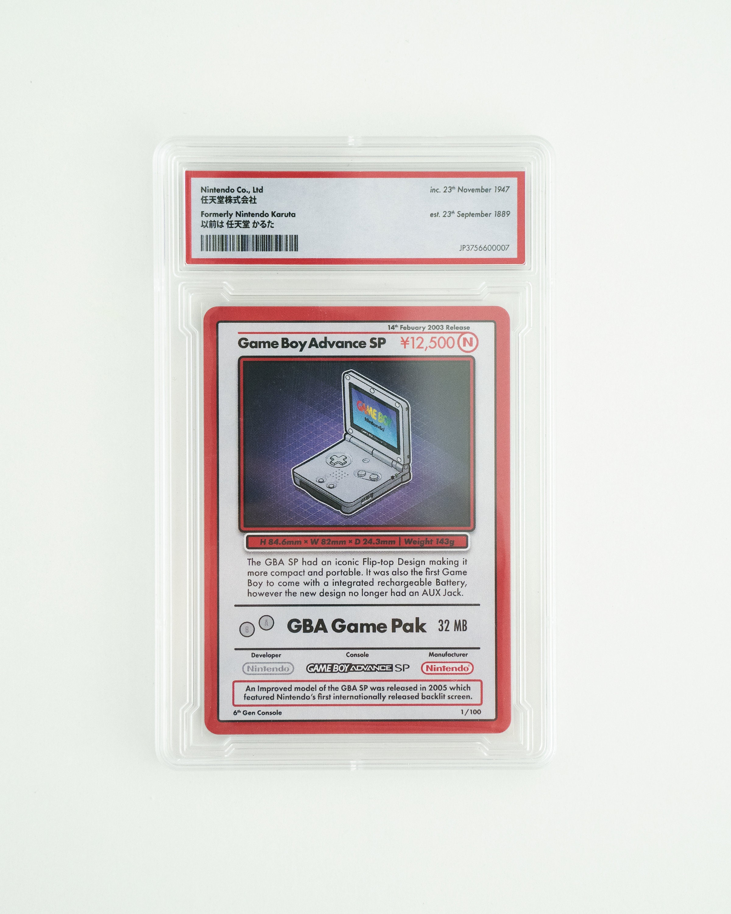 Nintendo Game Boy Advance + SP Console Cards | Limited Print Series 1 ...