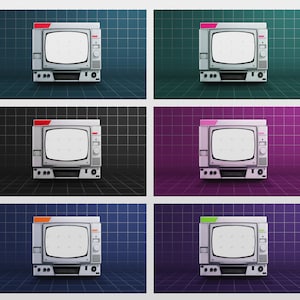 8K+ Retro CRT TV Transparent Stream Overlay - Etsy