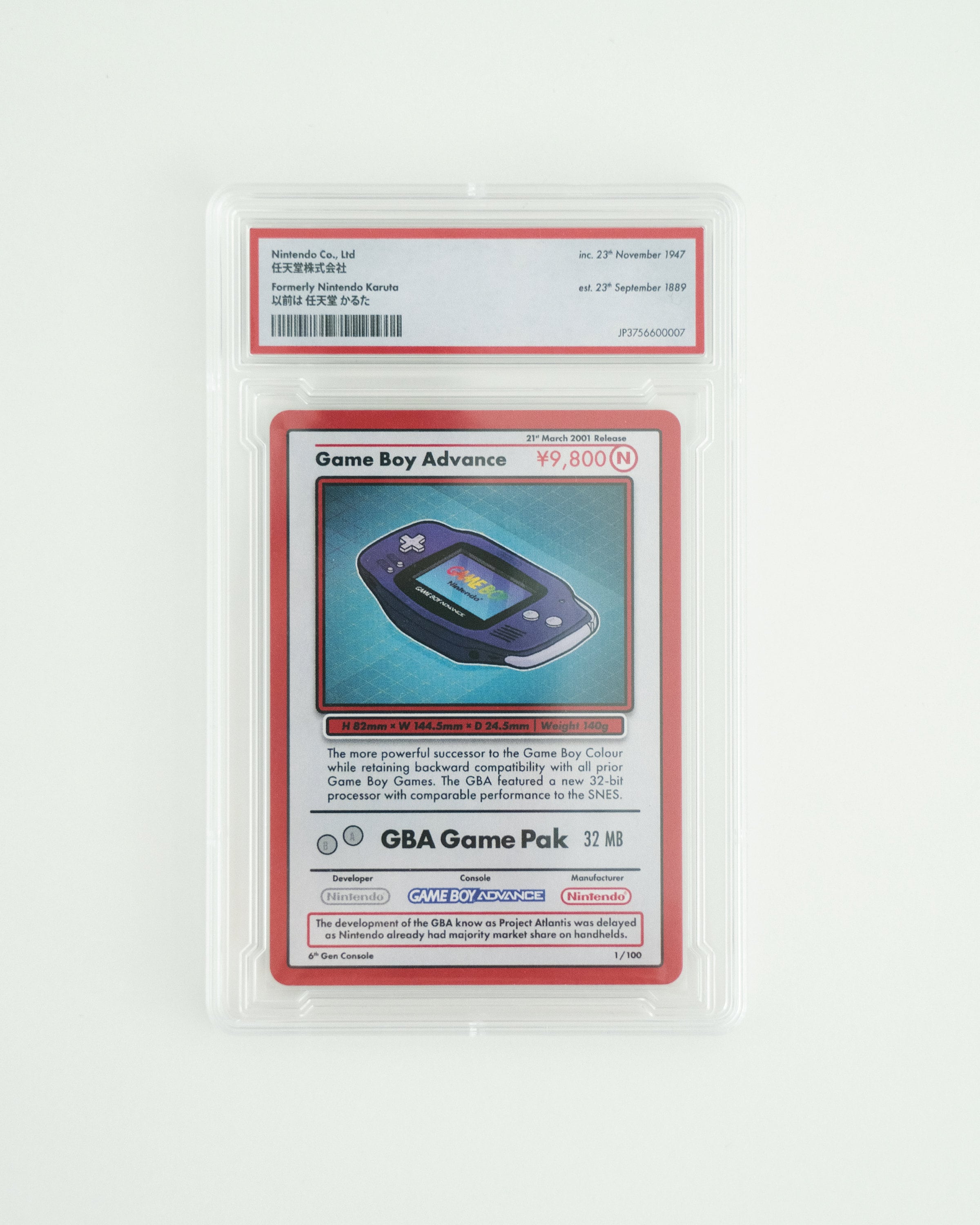 Nintendo Game Boy Advance + SP Console Cards | Limited Print Series 1 ...