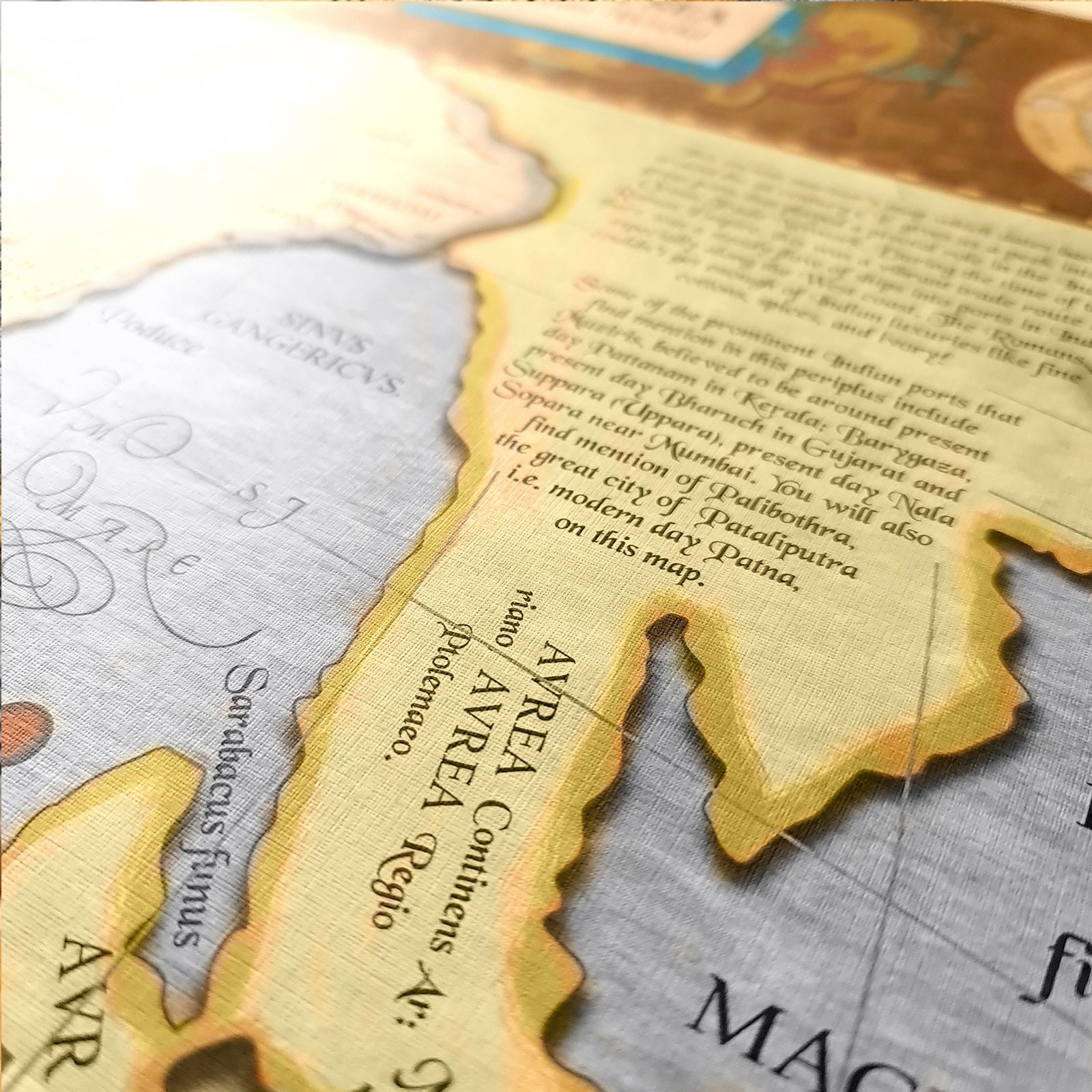 Digital Wall Art Ancient Mariners Map of Indian Ocean Roman Period Map ...