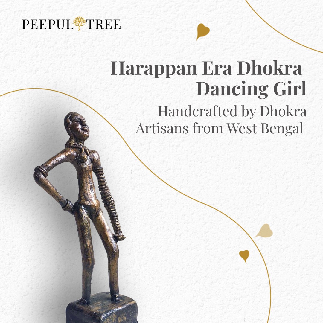 Handmade Harappan Dancing Girl Replica in Brass Original - Etsy UK