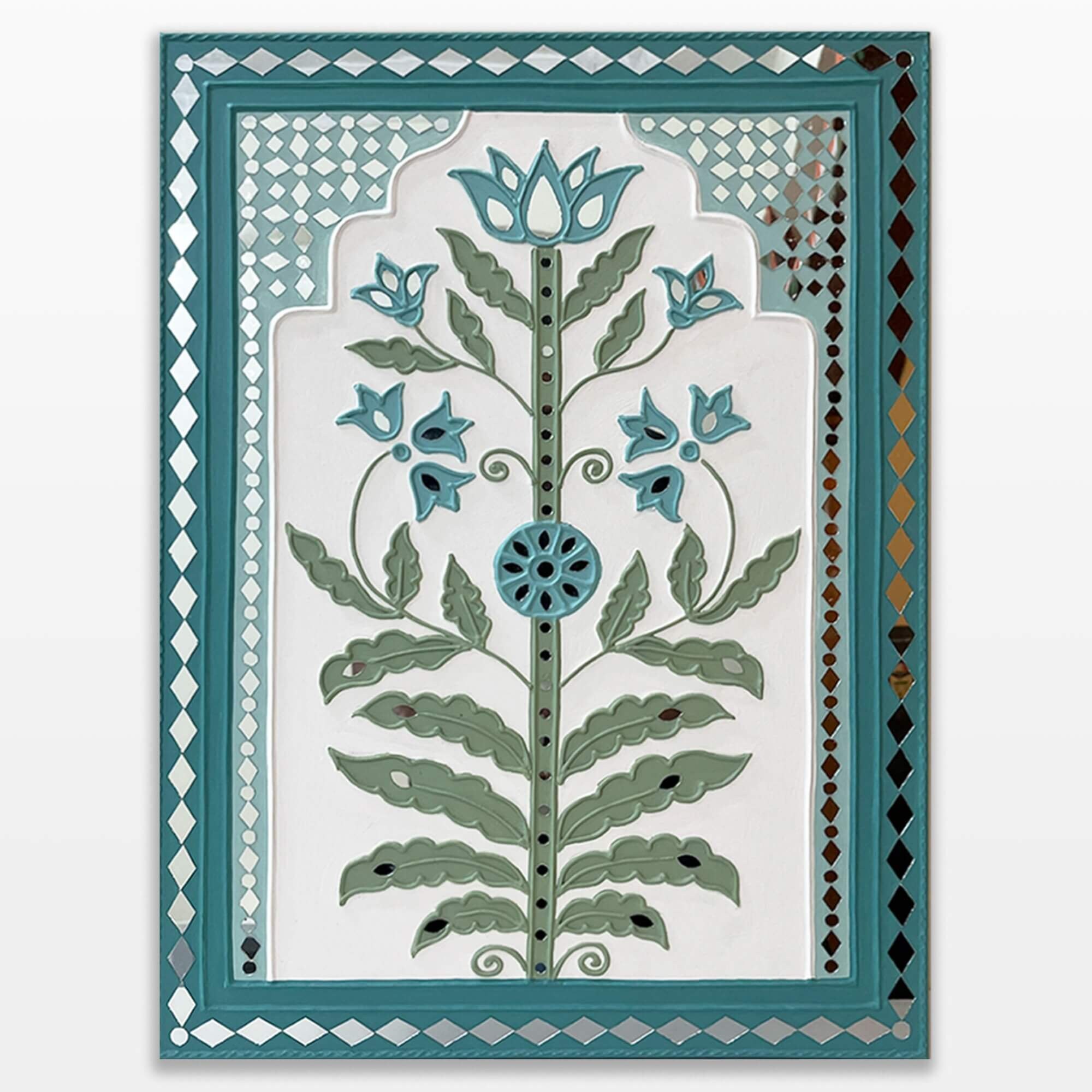 Mud Art Handmade Wall Hangings in Shades of Blue Available in Two ...