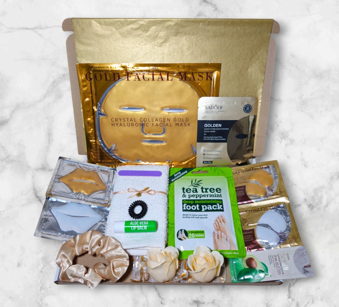 Gold Spa Pamper Gift Box for Her, Letter Box Gift, Thank You ...