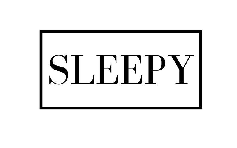 Sleepy Svgsleepy Text Svgtrendy Svg - Etsy