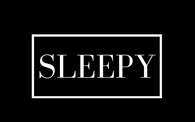 Sleepy Svgsleepy Text Svgtrendy Svg - Etsy