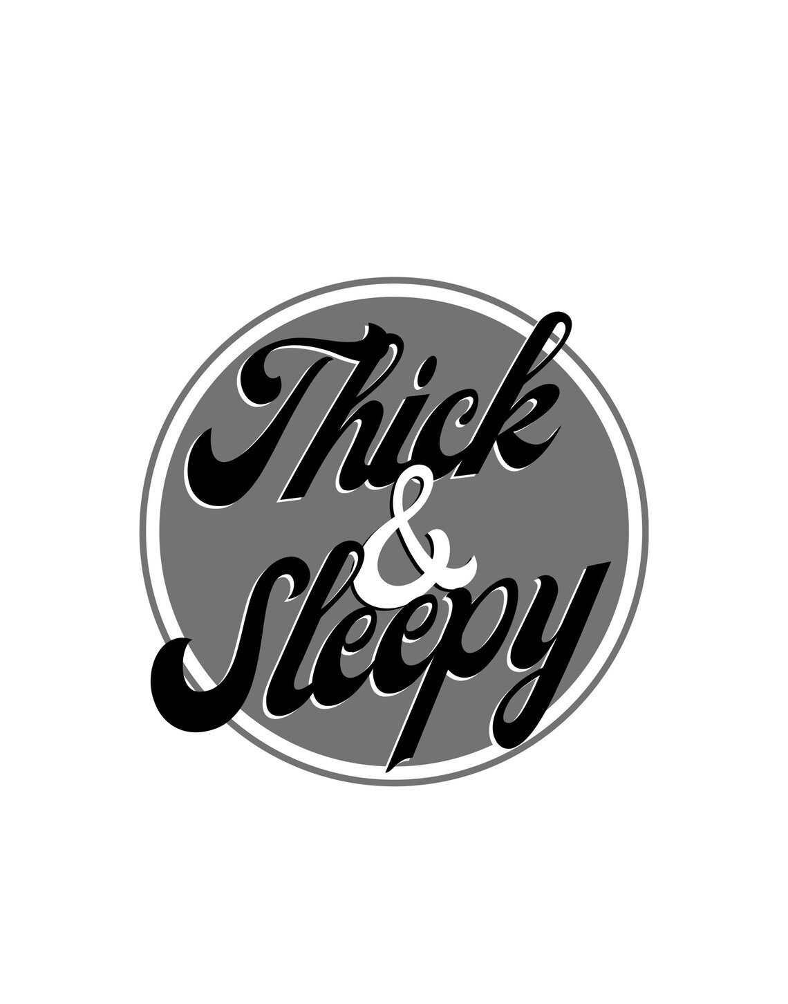 Thick and Sleepy SVG Cut Filetrendy Svg - Etsy