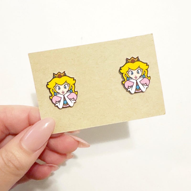 Peach Earrings - Etsy