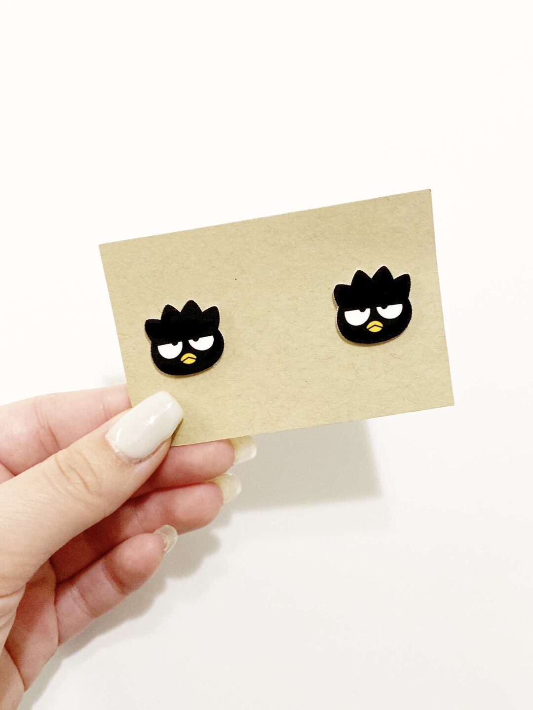 Kawaii Grumpy Penguin Stud Earrings - Etsy