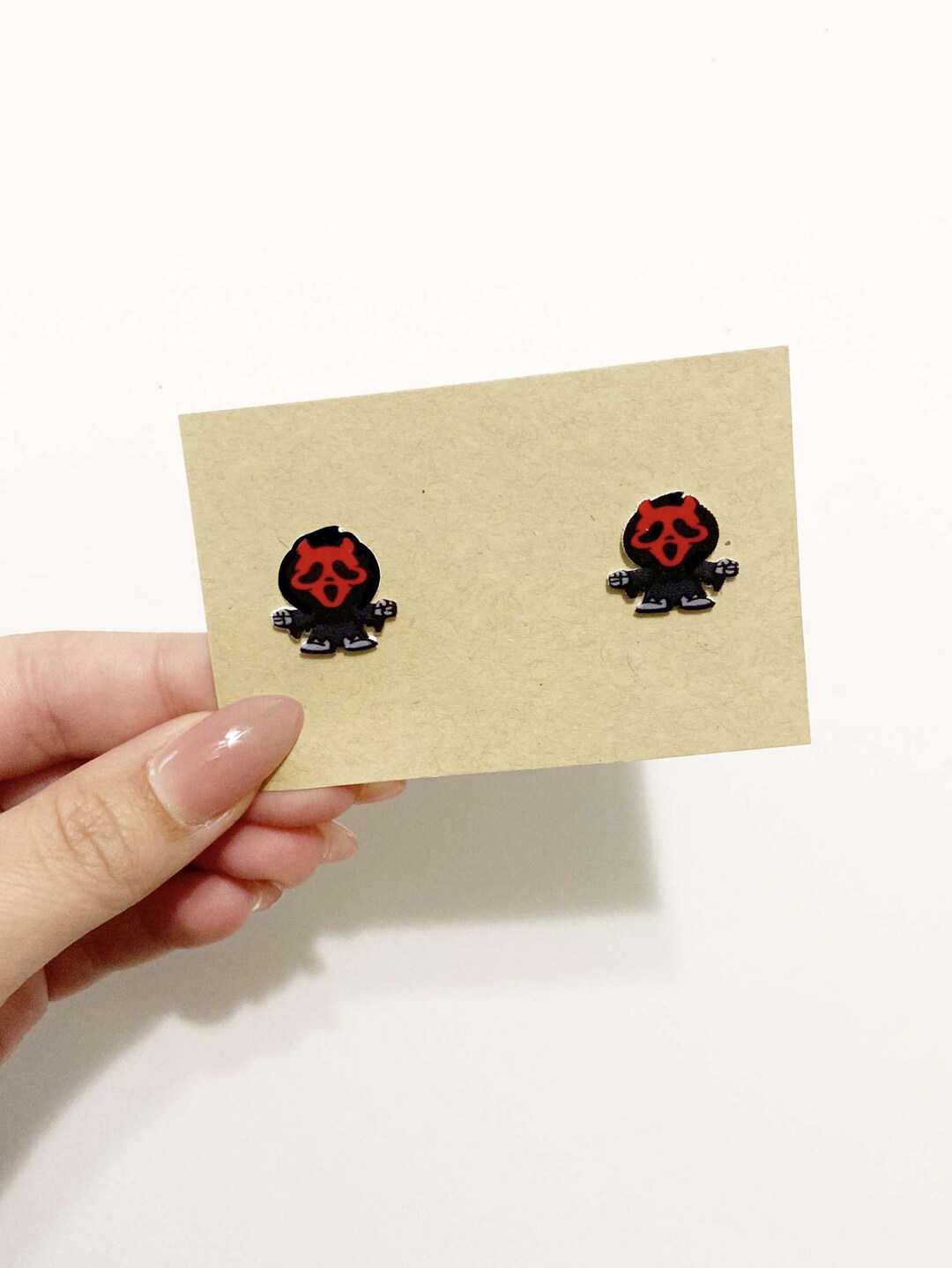 Devil Ghost Stud Earrings Horror Icon Earrings - Etsy
