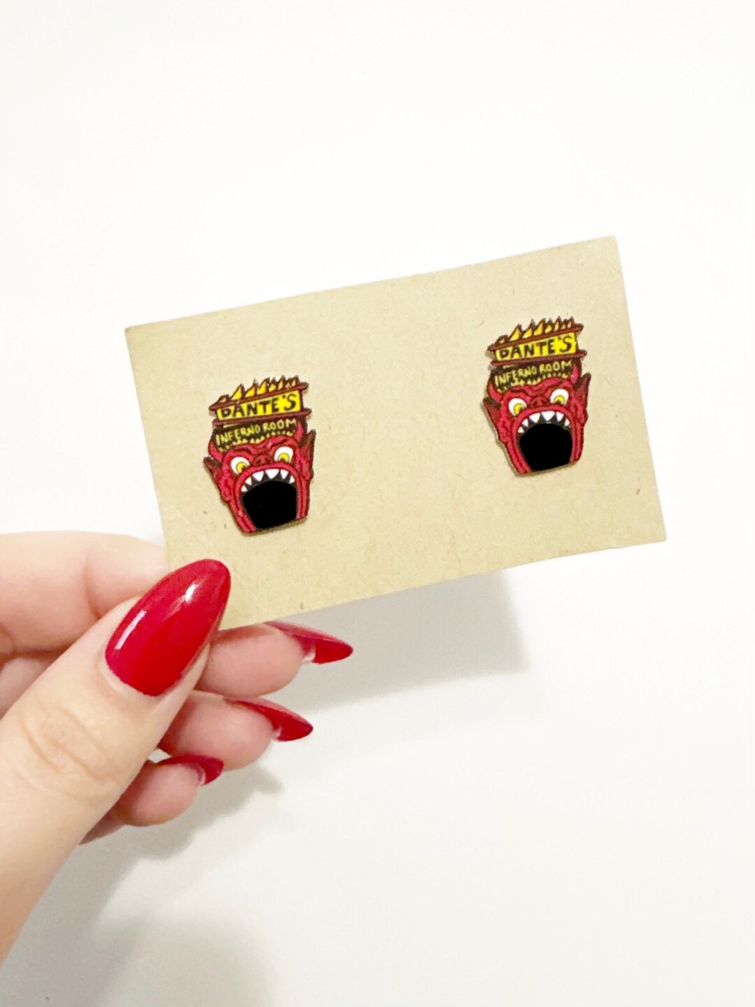 Halloween Dantes Inferno Beetle Horror Stud Earrings - Etsy