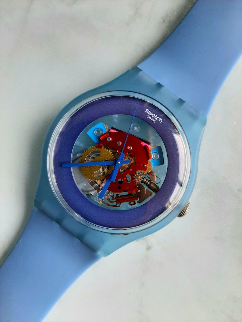 Swatch Laquered Skeleton Light Blue - Etsy