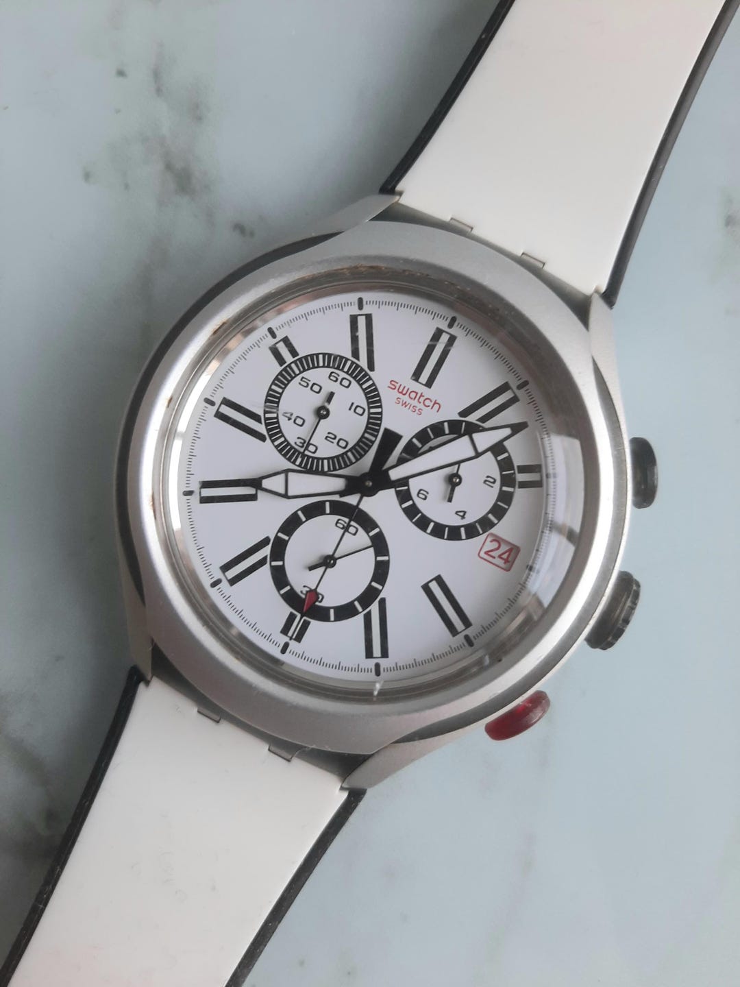 Swatch Watch Irony Xlite Black Wheel YYS4005 Chronograp. - Etsy