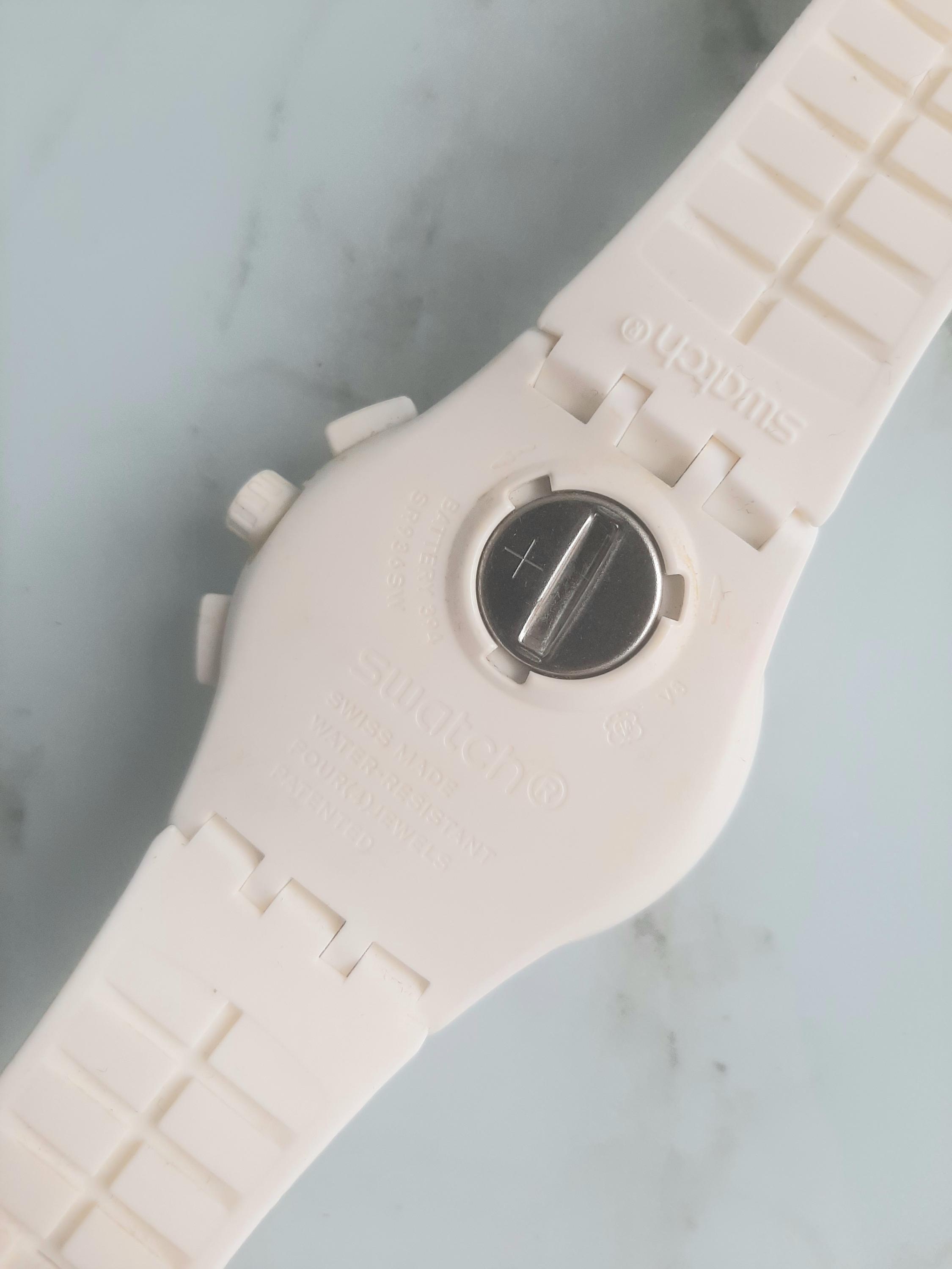 Swatch Chrono "twice Again White" SUSW402 - Etsy