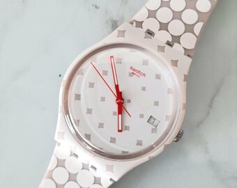 Vintage 1993 Swatch Gent CRAZY EIGHT GN125 - Mint Unworn and Running ...