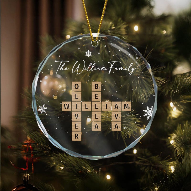 Scrabble Christmas Bauble - Etsy Canada