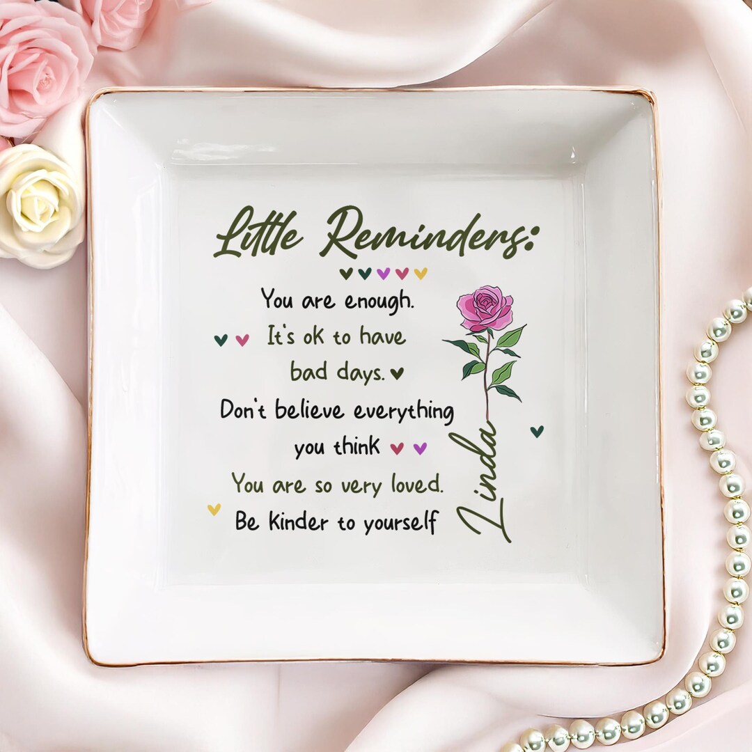 Little Reminders With Custom Birth Flower, Personalized Lovely Daughter ...