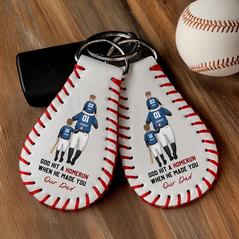 Baseball Keychain - Etsy
