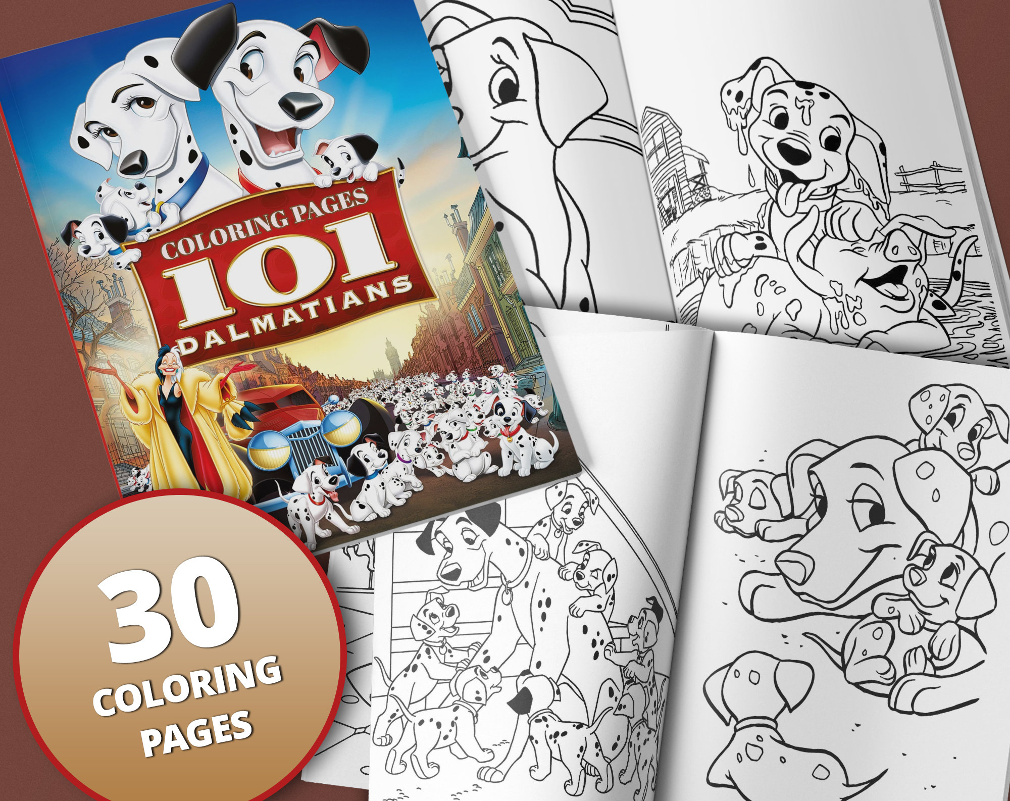 101 Dalmatians Coloring Pages Lucky