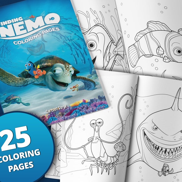 Finding Nemo Coloring Book - Etsy