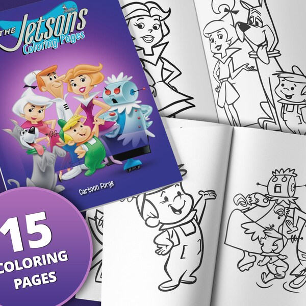 Jetsons Coloring Book - Etsy