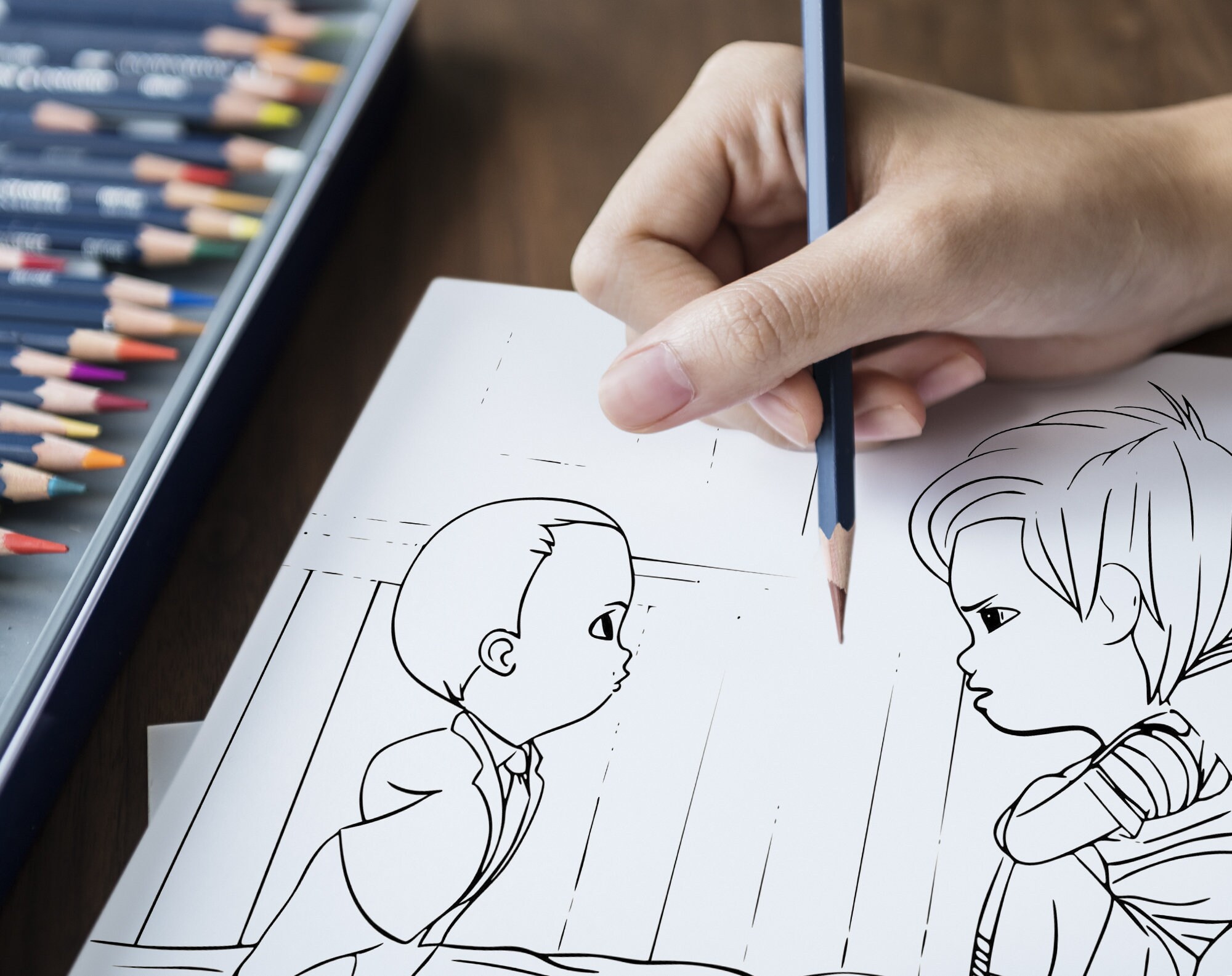 20 Coloring Pages From the Boss Baby Cartoon Coloring Book - Etsy UK