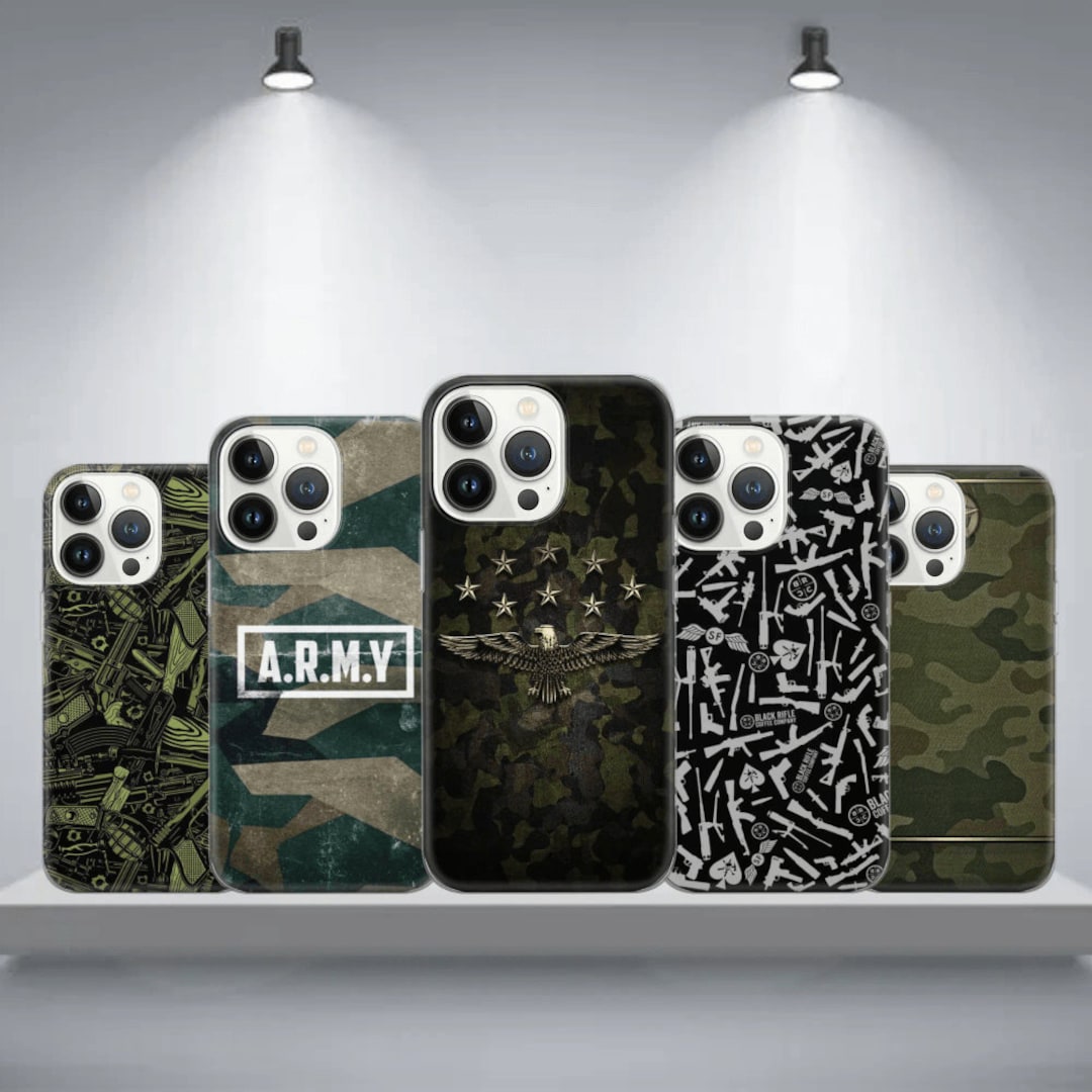 Military Phone Case Camouflage Cover for iPhone 14 13 12 Pro - Etsy