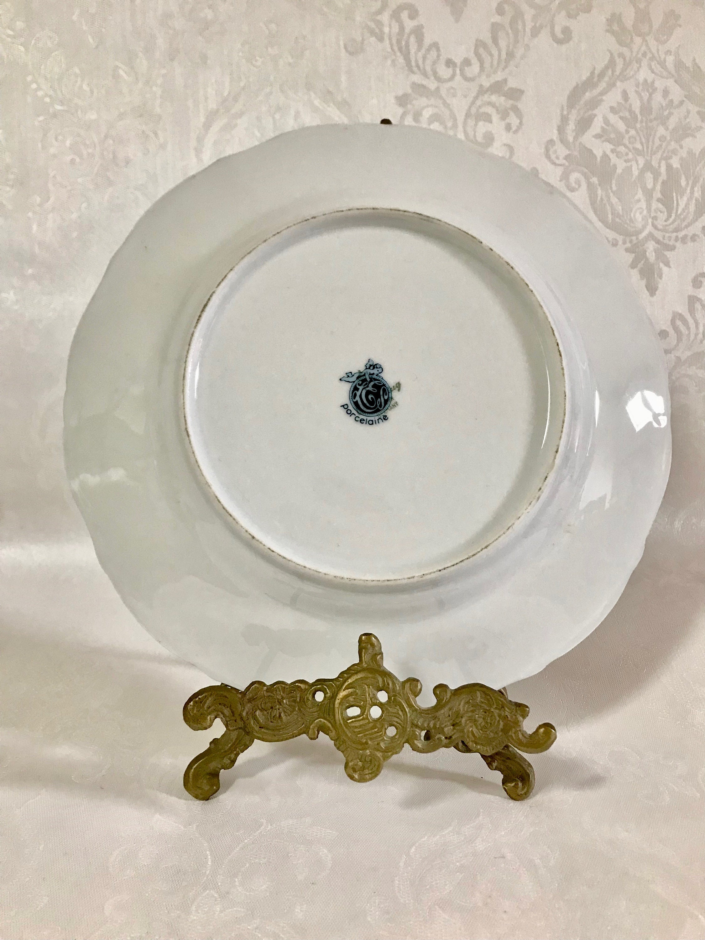 A Beautiful Winterling of Bavaria Plate With Gold Rim and Pattern From ...