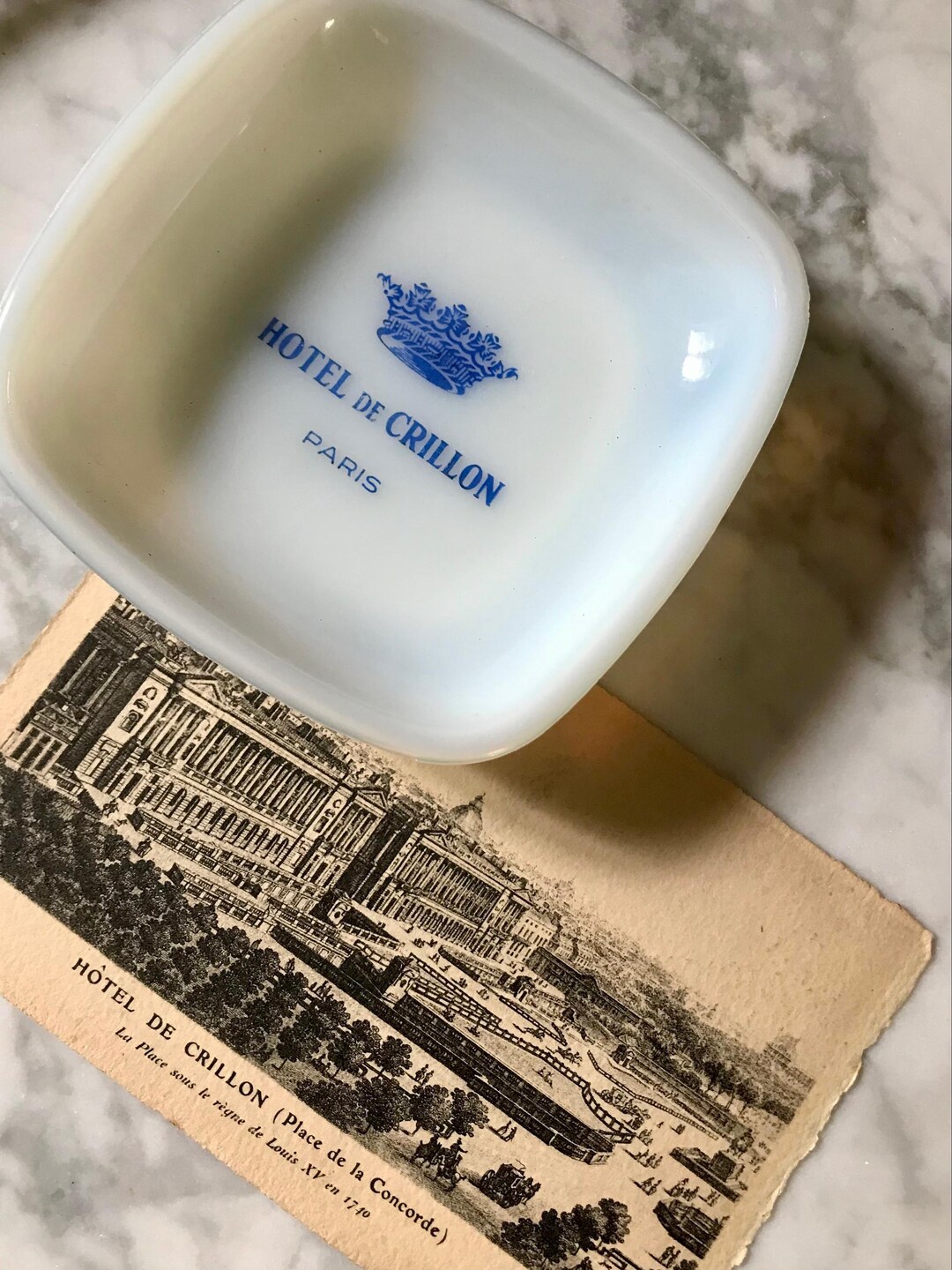 A Beautiful & Rare White Glass Opalex Ashtray / Dish From the ...