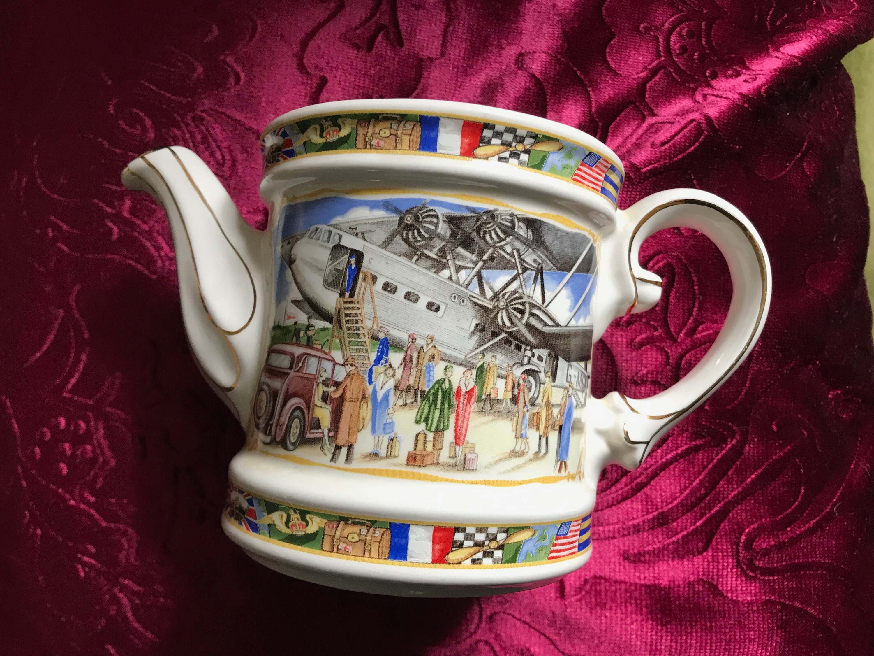 A Rare Teapot From the Famous James Sadler Factory of Stoke on Trent in ...