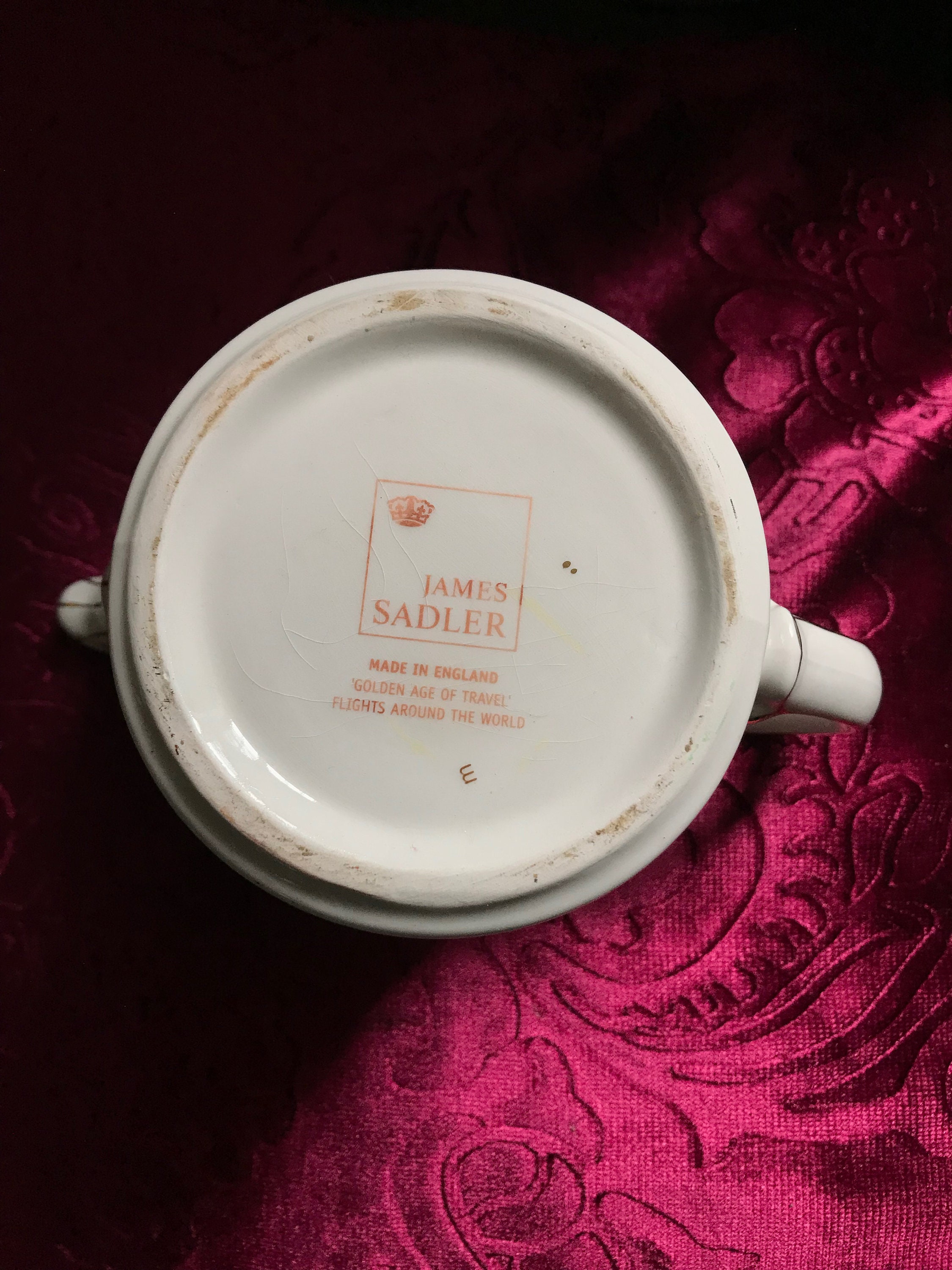 A Rare Teapot From the Famous James Sadler Factory of Stoke on Trent in ...