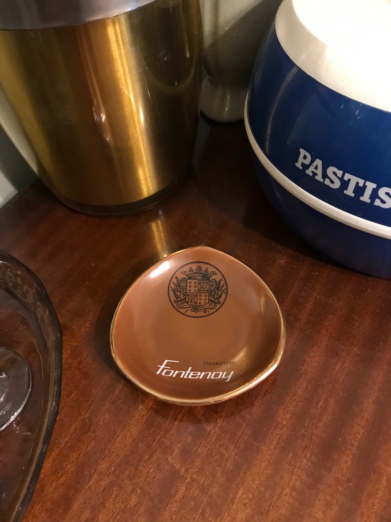 A Rare Classic French Ceramic Tray / Plate / Ashtray From the Late ...