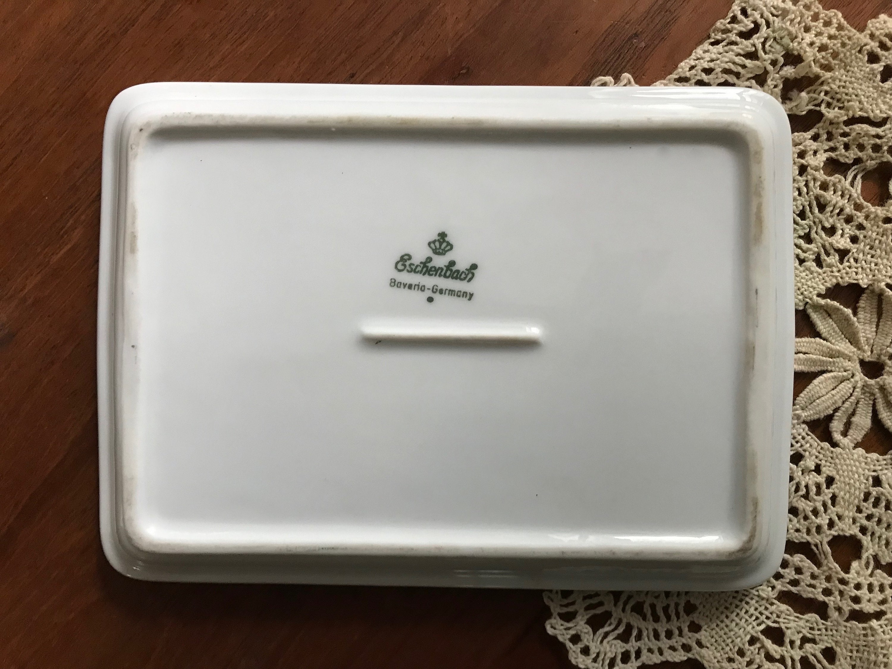 A Beautiful Rare Eschenbach of Bavaria Germany Porcelain Tray Here ...