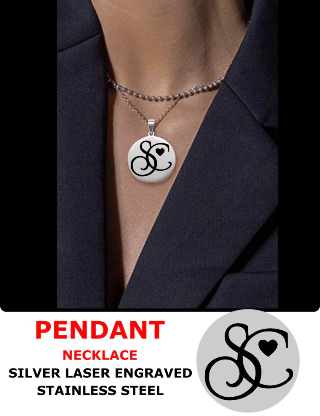 Sabrina Carpenter SC Logo Pendant chain or Key Ring Not Included - Etsy