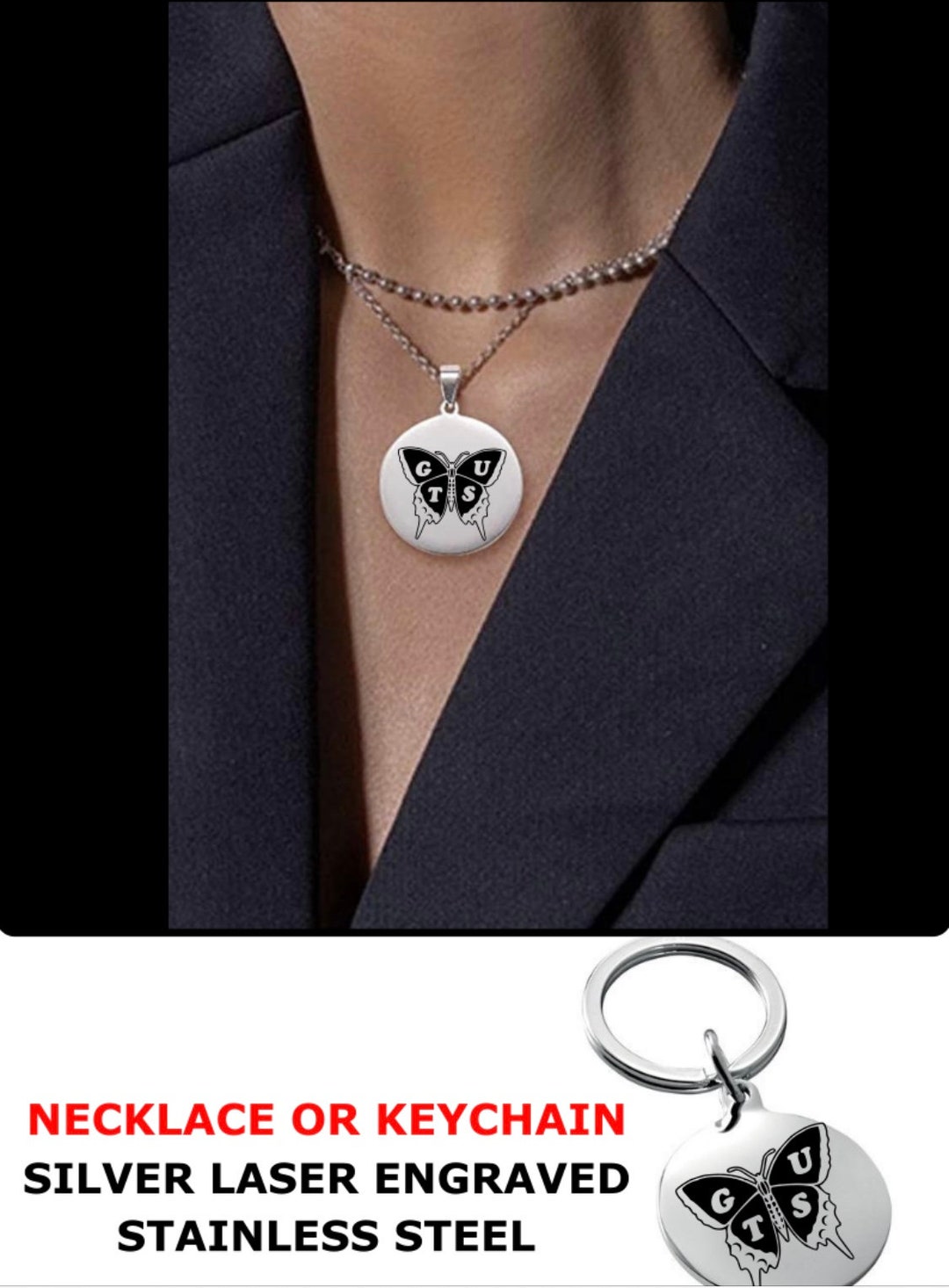 Olivia Rodrigo Guts Vampire Guts Pendant Silver - Etsy