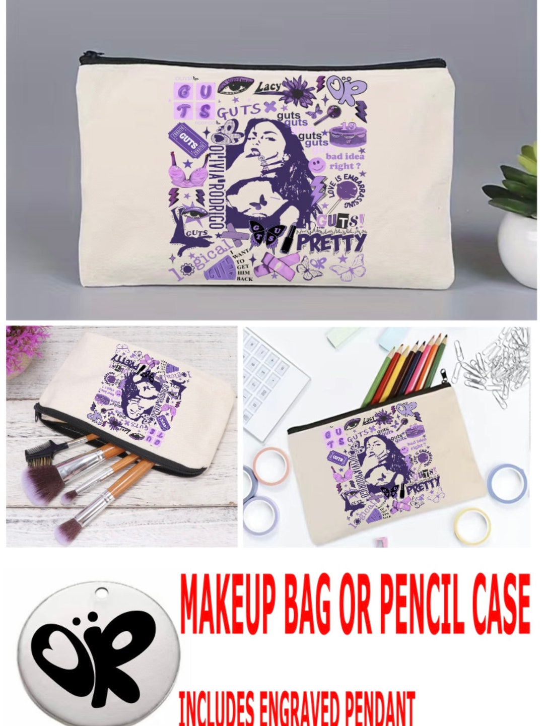 Olivia Rodrigo Guts Vampire Makeup Bag Pencil Case - Etsy