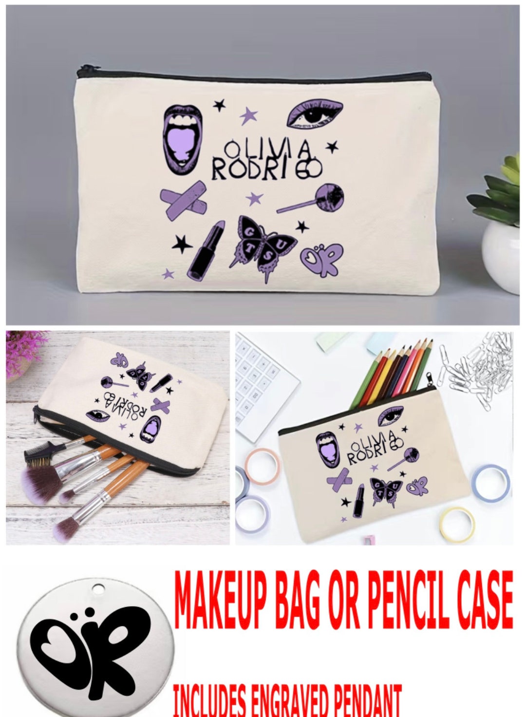 Olivia Rodrigo Guts Vampire Makeup Bag Pencil Case - Etsy