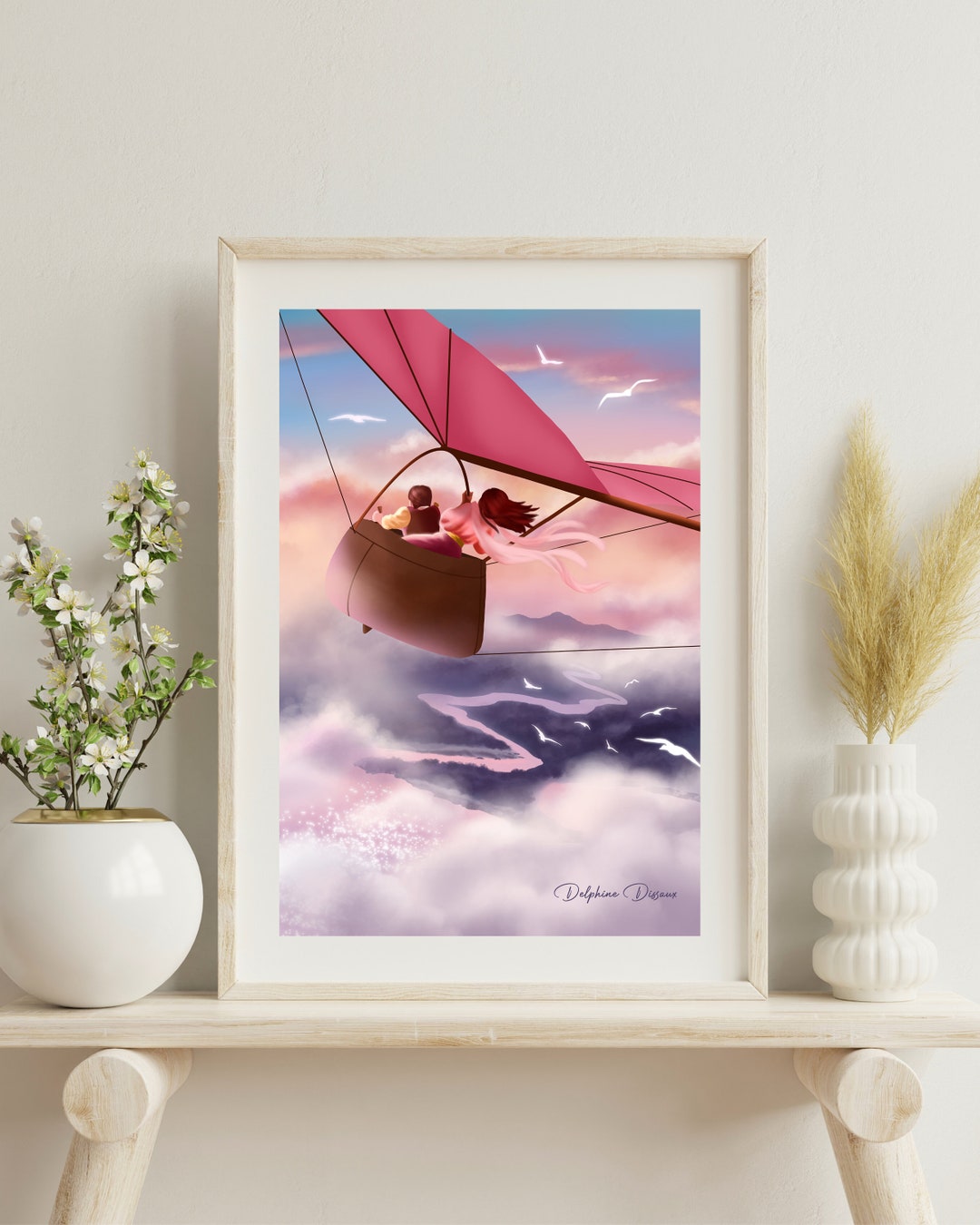 Going on an Adventure, A4 and A3 Art Prints Flying Machine Art Print ...