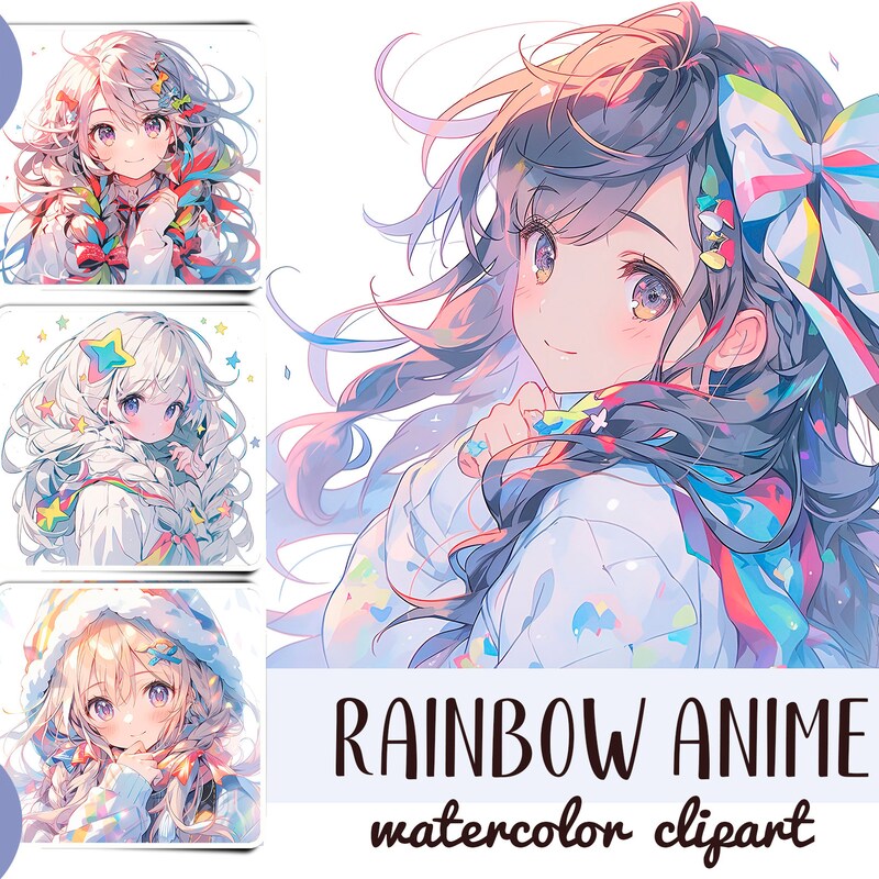 Anime Girl Cards - Etsy