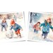 Watercolor Winter Activities Clipart -winter Illustrations for Children ...