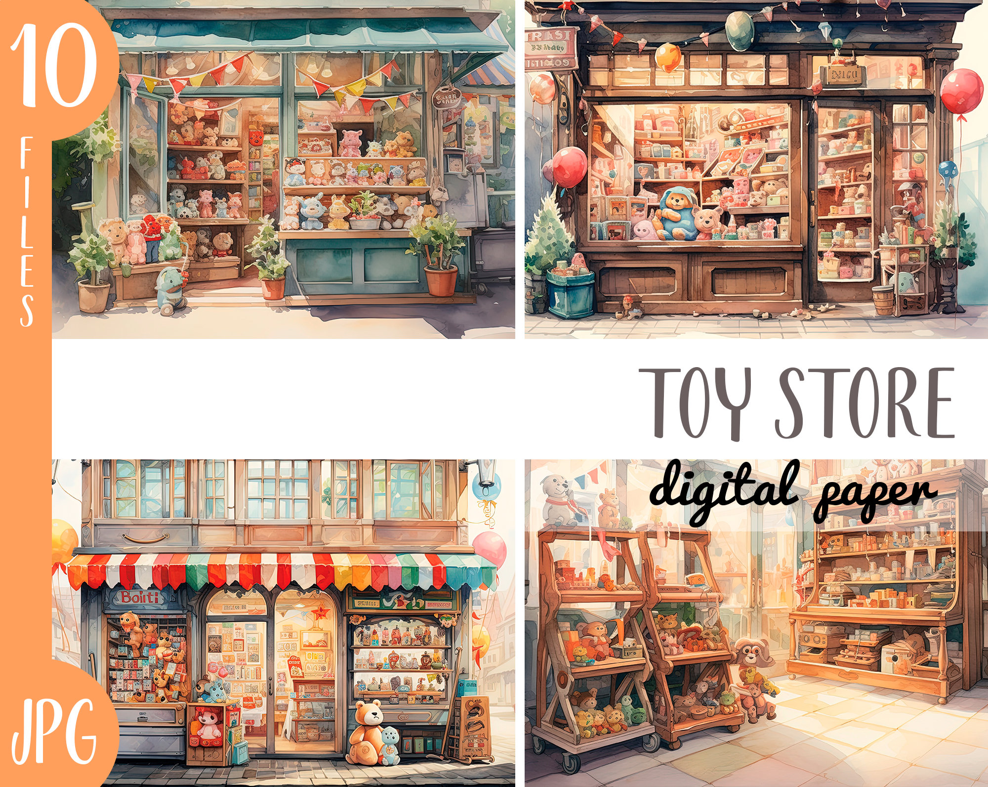 Toy Shop Window Clipart