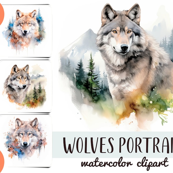 Wolf Illustration - Etsy