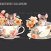 Watercolor Mice in Cups Clipart Cute Rat and Mug Digital - Etsy
