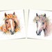 Watercolor Floral Horses Clipart Pony With Flowers Graphics - Etsy