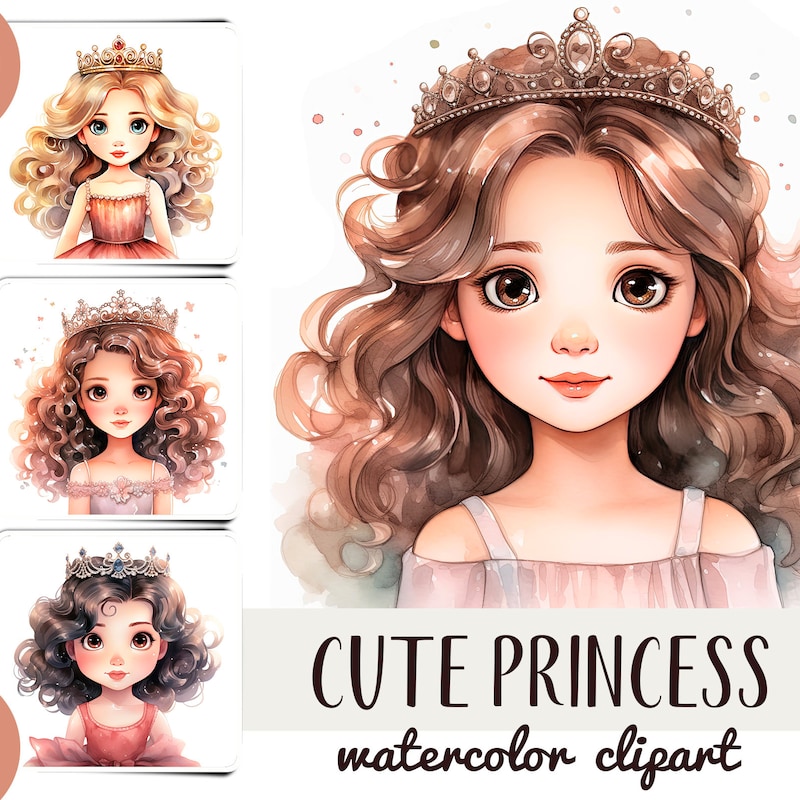 Princess Clipart - Etsy